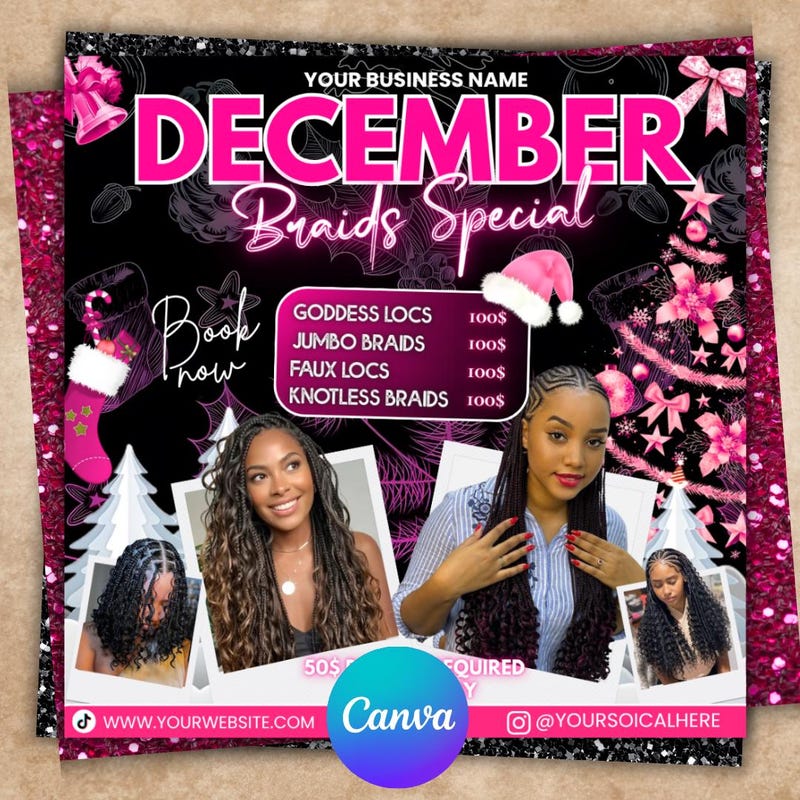 December Holiday Poster - Etsy