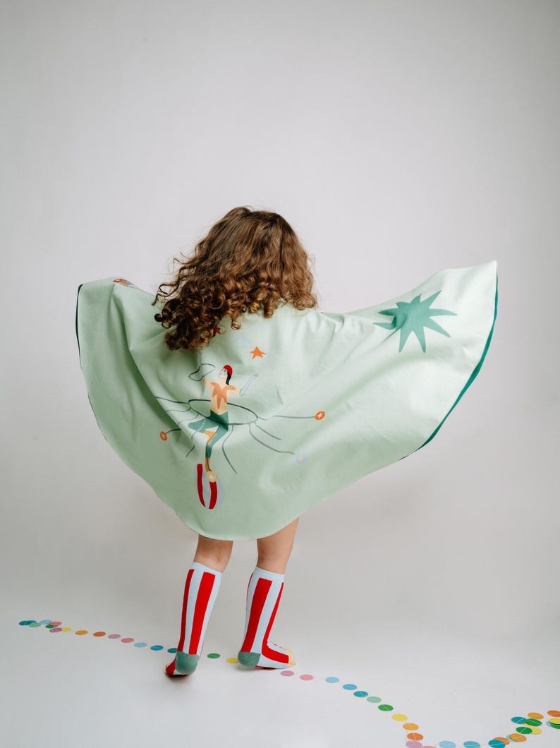 Juggler Cape, Vintage-inspired Kids' Cape for Enchanting Adventures ...