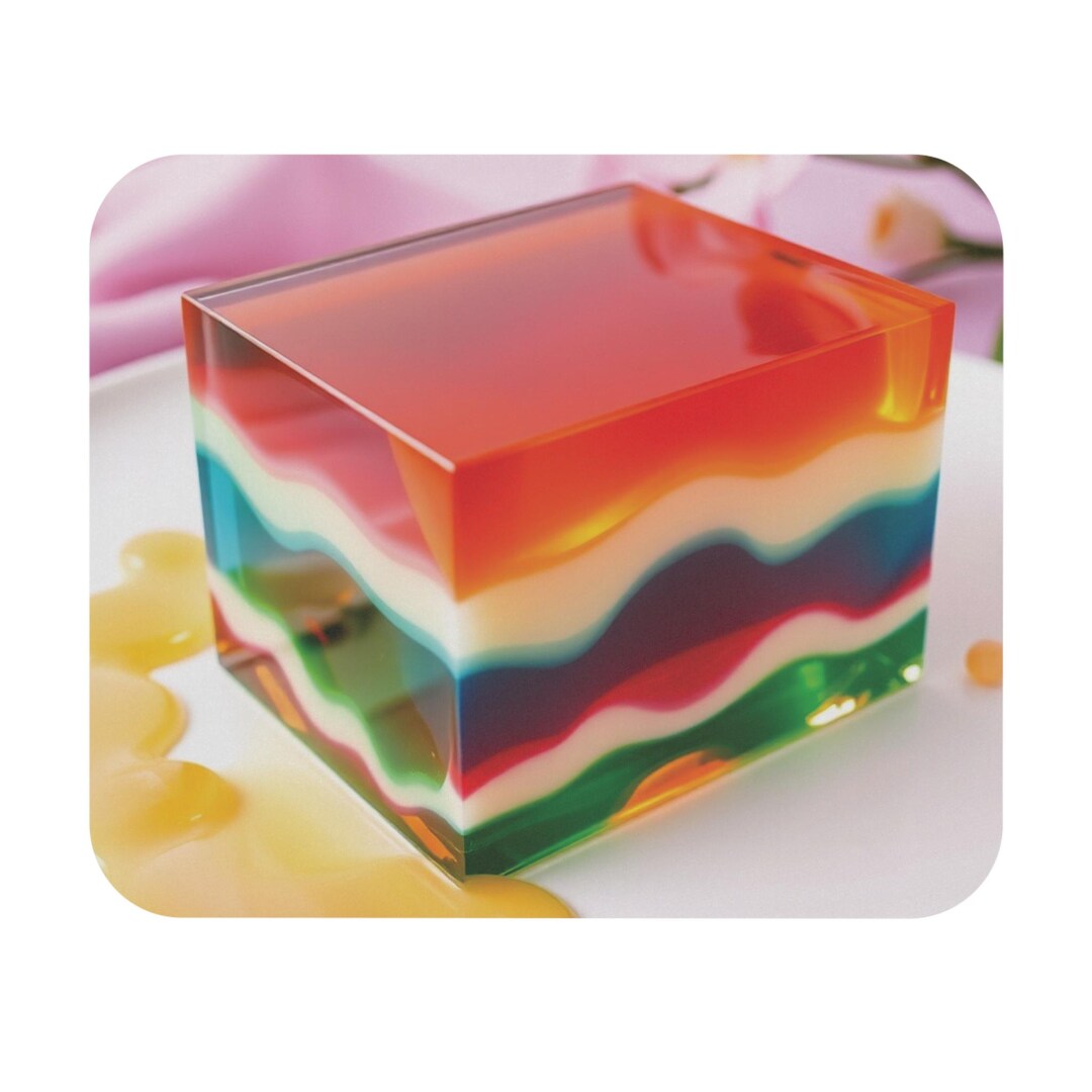 Colorful Jelly Slice Mouse Pad | Fun Office Desk Decor Mat | Gaming ...
