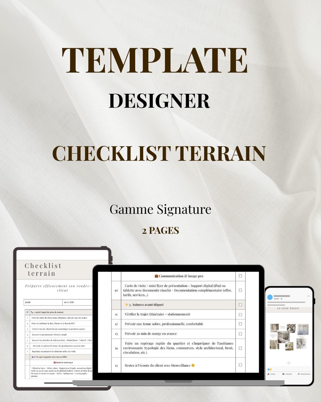Project Visit Checklist – Decorator / Interior Designer – Canva ...