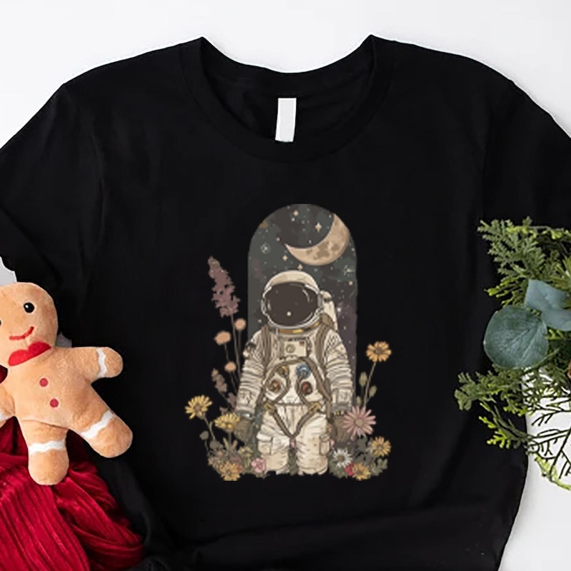 Cosmic Floral Tshirt - Etsy