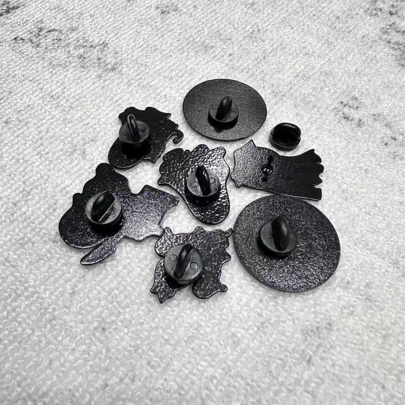 Whimsical Ghost Themed Enamel Pins for Halloween, Perfect for Spooky ...