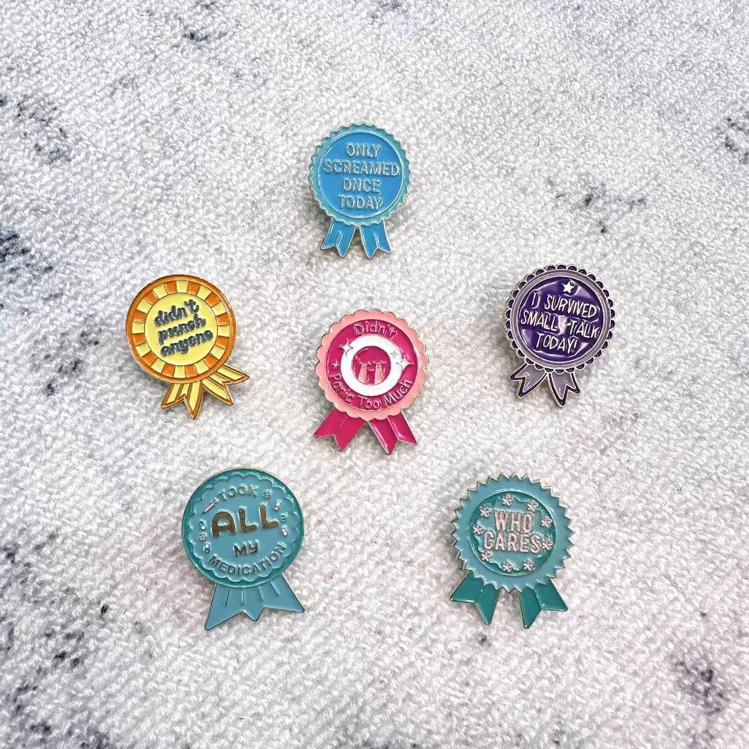 Humorous Enamel Pins for Celebrating Little Daily Victories and Sassy ...