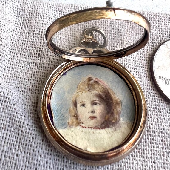 Antique Edwardian Sterling 900 French Paste Double Si… - Gem