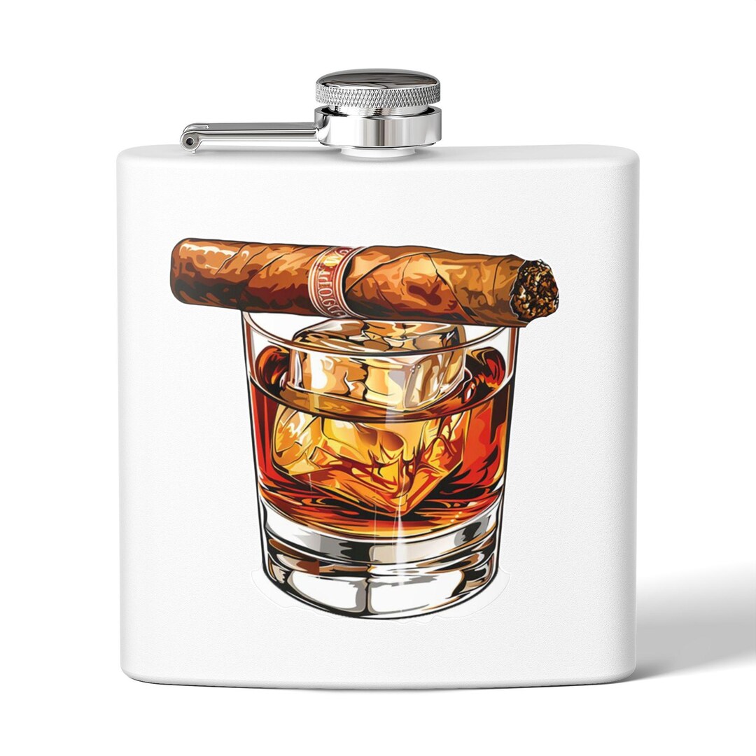 Stainless Steel 6oz Flask: Leak-proof Pocket Whiskey, Bourbon, Rum - Etsy
