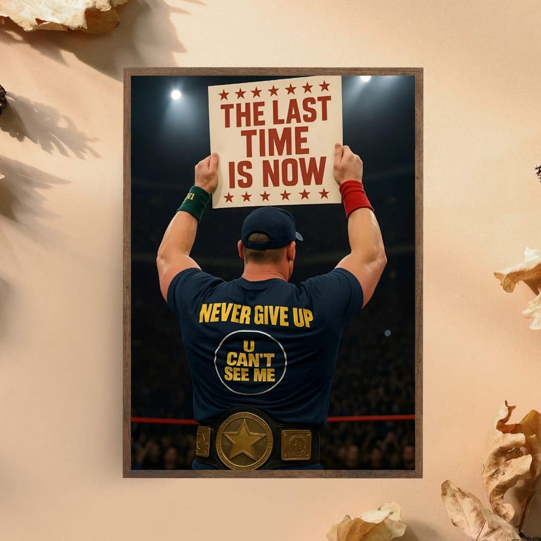 John Cena Poster PNG & SVG | Wrestling Wall Art Printable | U Can’t Me ...