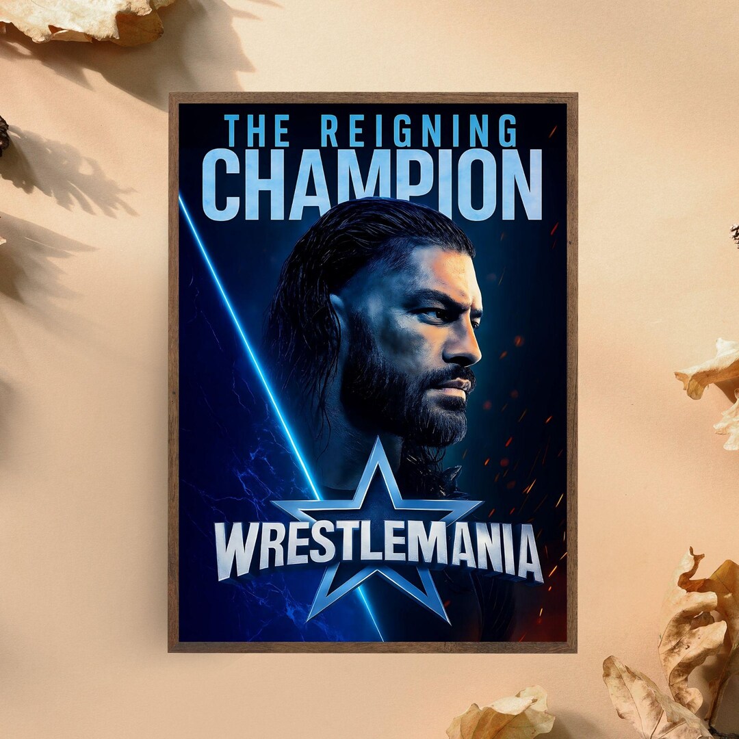 Roman Reigns Poster | Roman Reigns SVG & PNG | Roman Reigns Wall Art ...