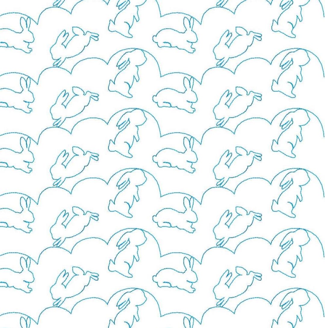 Bunny Clouds E2e (edge to Edge) Digital Longarm Quilting Design - Etsy