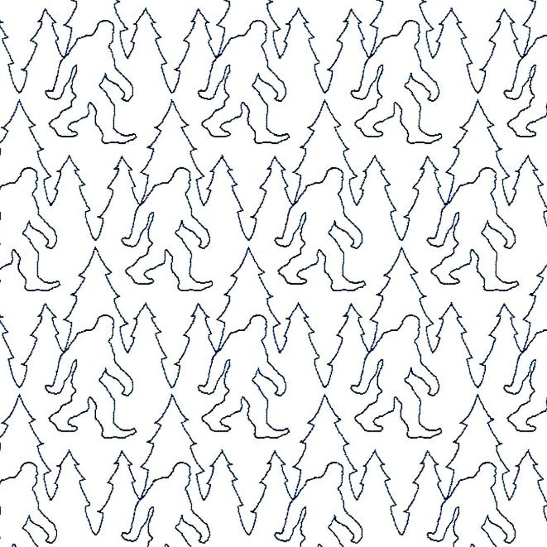 Bigfoot Forest E2e Digital Longarm Quilting Design - Etsy