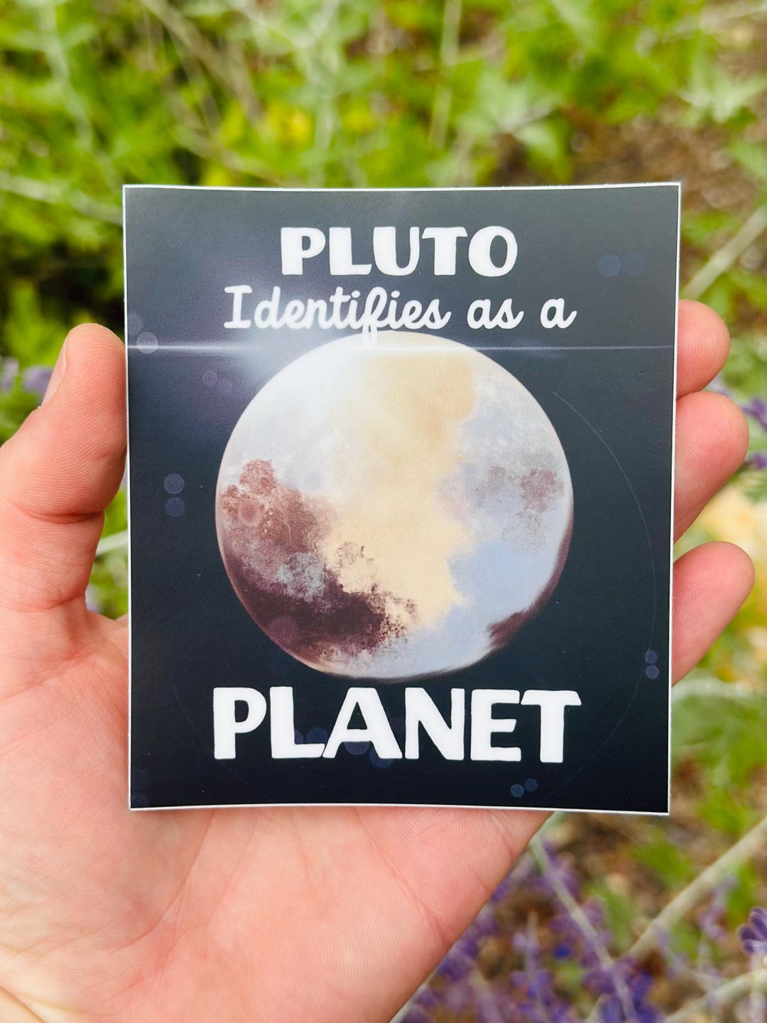 Pluto Identifies as a Planet Sticker - Etsy