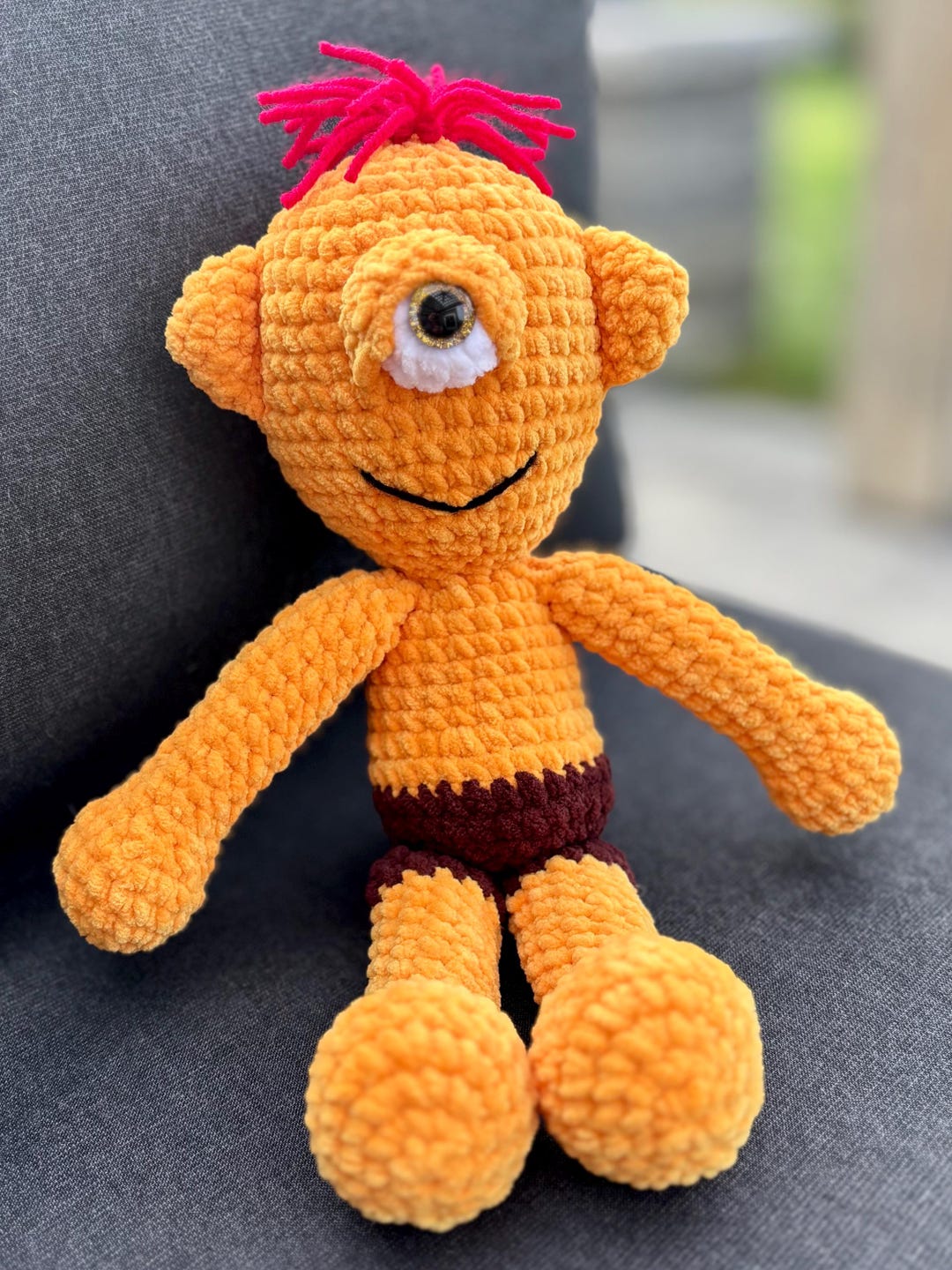 Handmade Crochet Cyclops Plush - Etsy