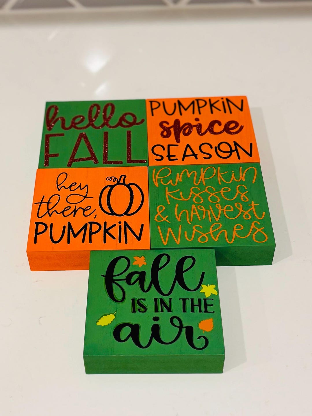 Fall 4x4” Wood Signs - Etsy
