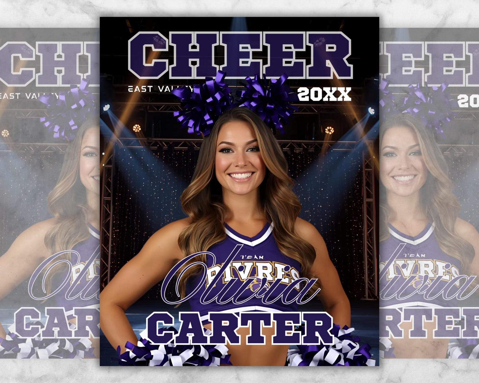 Editable Cheerleading Template: Senior Night, Pep Rally, Team Spirit ...