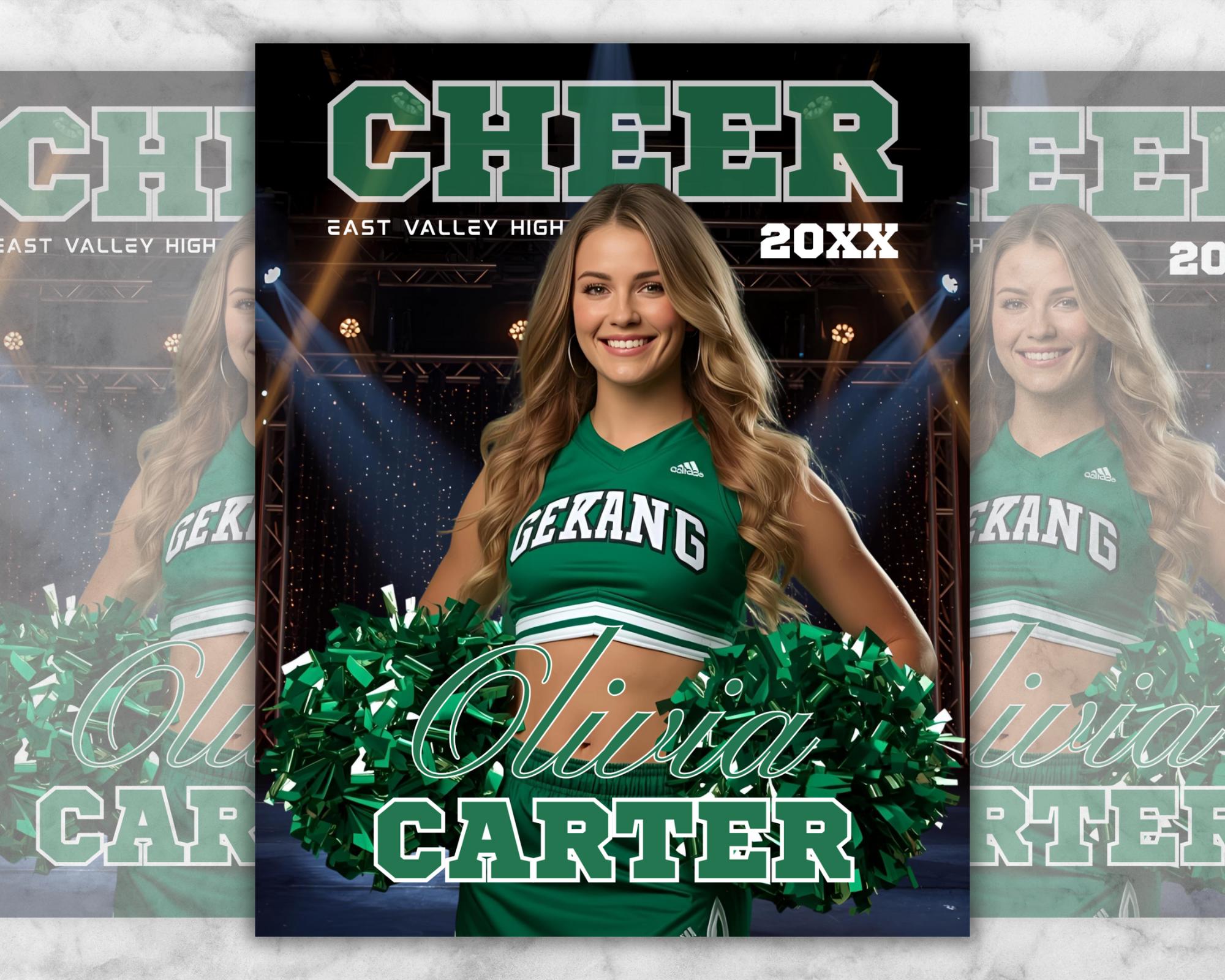 Editable Cheerleading Template: Senior Night, Pep Rally, Team Spirit ...