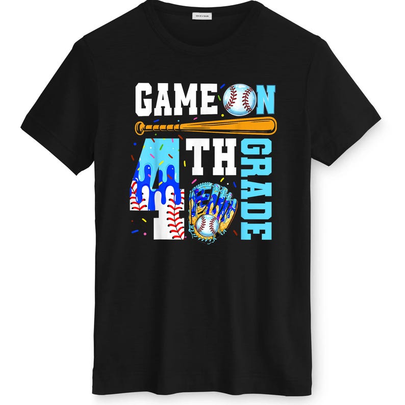 Game on 1st 2nd 3rd 4th 5th Grade Baseball Png,baseball Shirt Bundel E ...