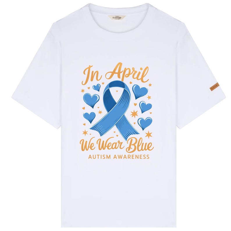 In April We Wear Blue PNG Bundle – Autism Awareness Month Designs ...