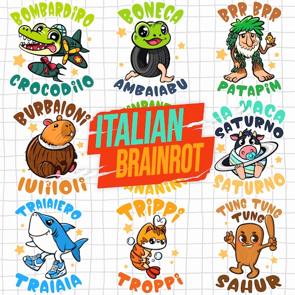 Italian Brainrot Cards - Etsy