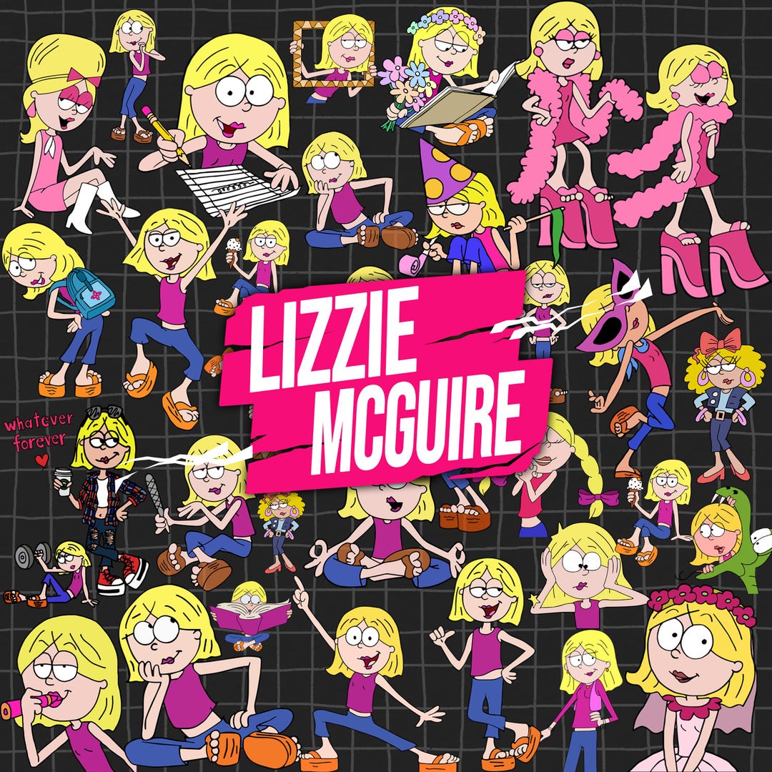 Lizzie Mcguire Svg, Gir Svg, Pink Svg, Love Svg, Animation Svg, Digital ...