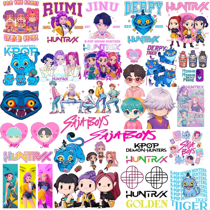 Kpop Demon Hunters Papercraft - Etsy