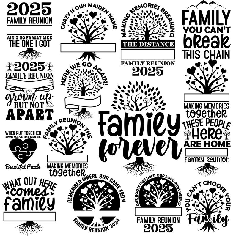 Family Reunion SVG Family Tree Png, Tree of Life Png Custom Family ...