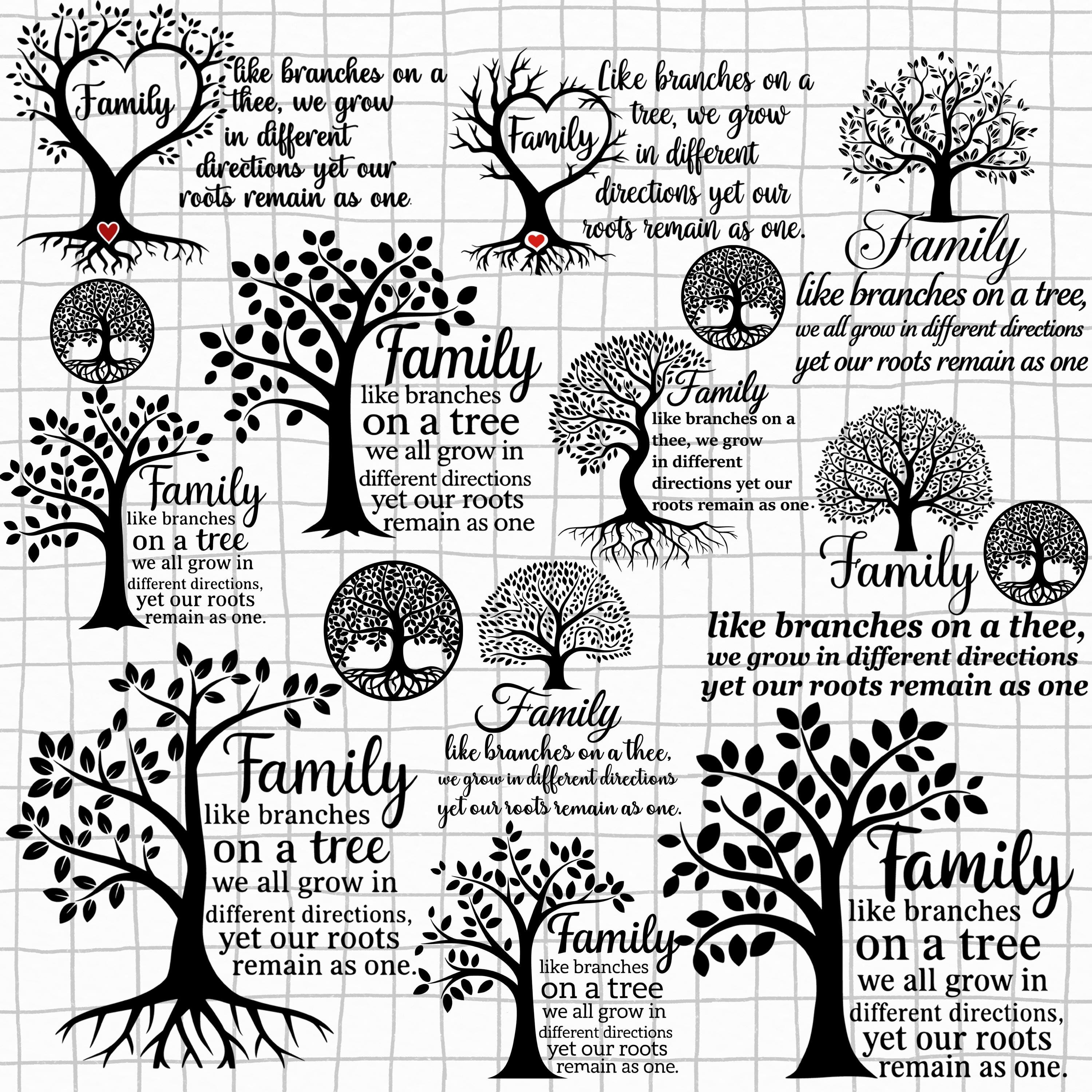 Tree of Life Svg, Tree With Roots, Tree of Life Clipart, Heart Tree ...
