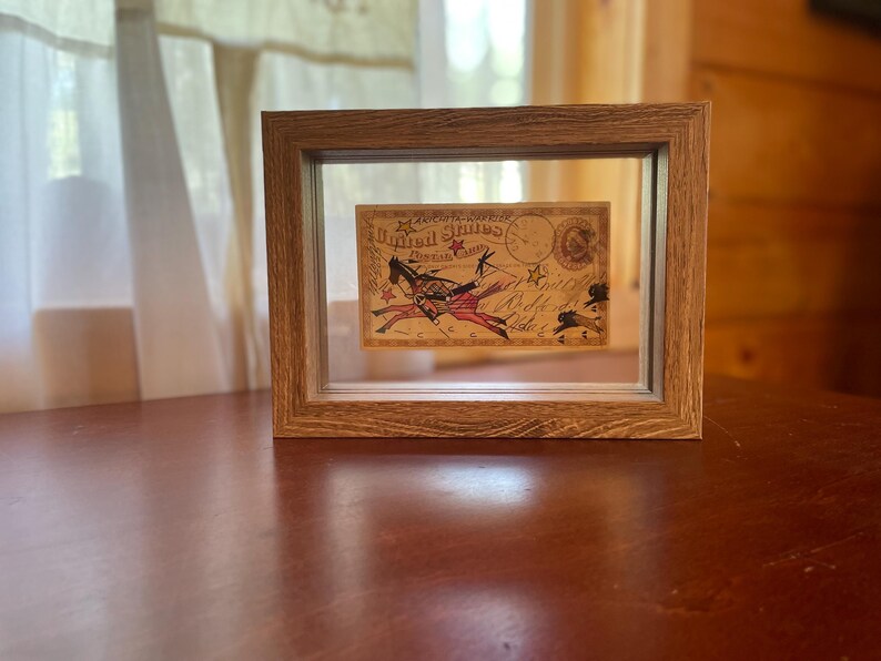 Vintage 1875 Postcard Shadowbox Art - Etsy