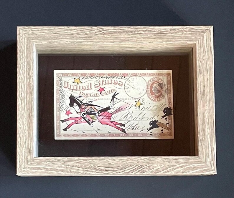 Vintage 1875 Postcard Shadowbox Art - Etsy