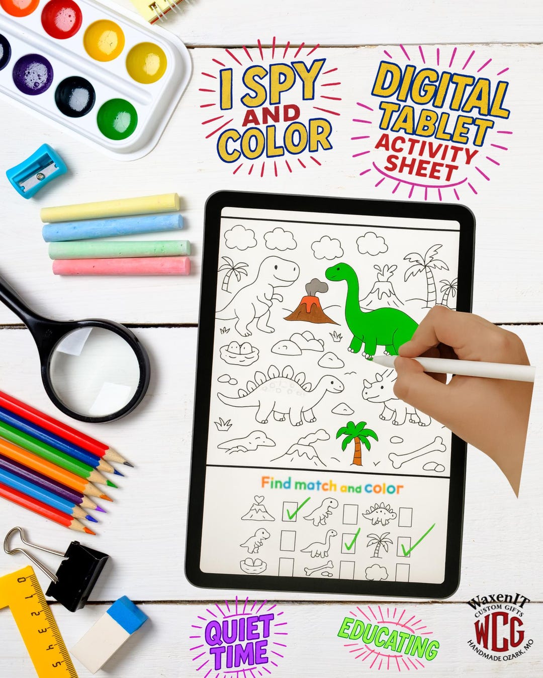 Quiet Time Digital I Spy Activity for Neurodivergent Kids – Reusable ...