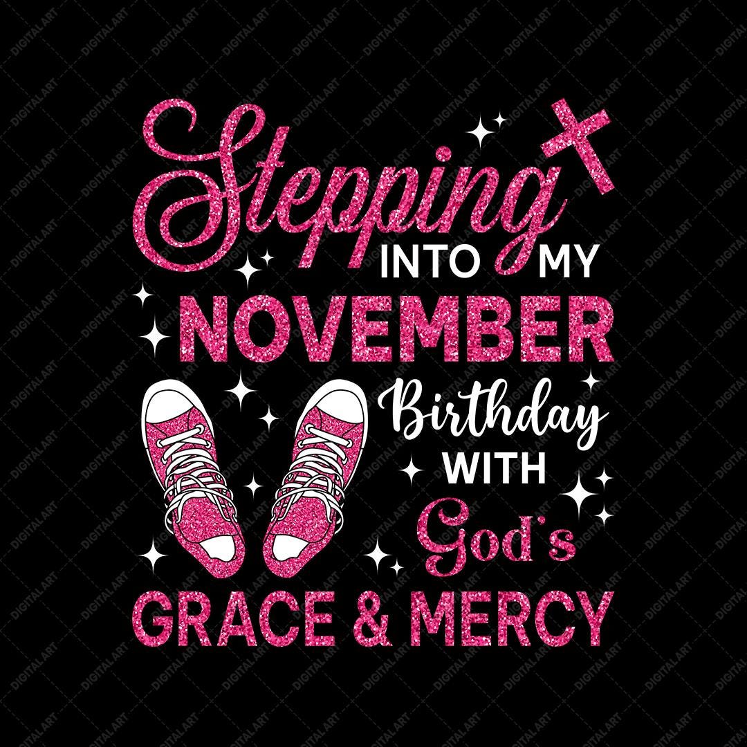 November Birthday Shoes PNG, Stepping Into Bday Design (digital ...