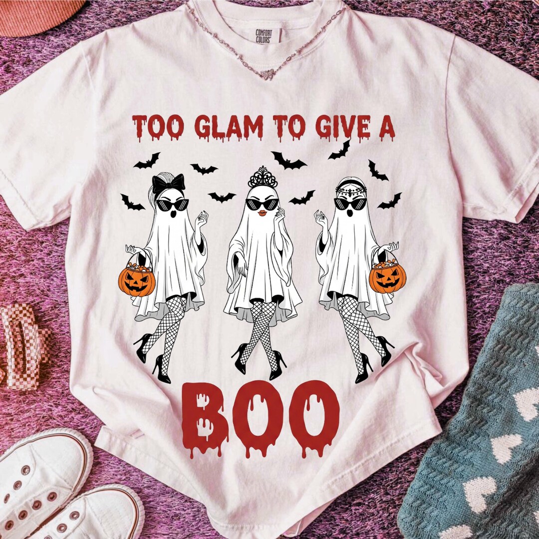 Glam Halloween Ghost Girl Gang PNG: Spooky Chic Sublimation Design ...