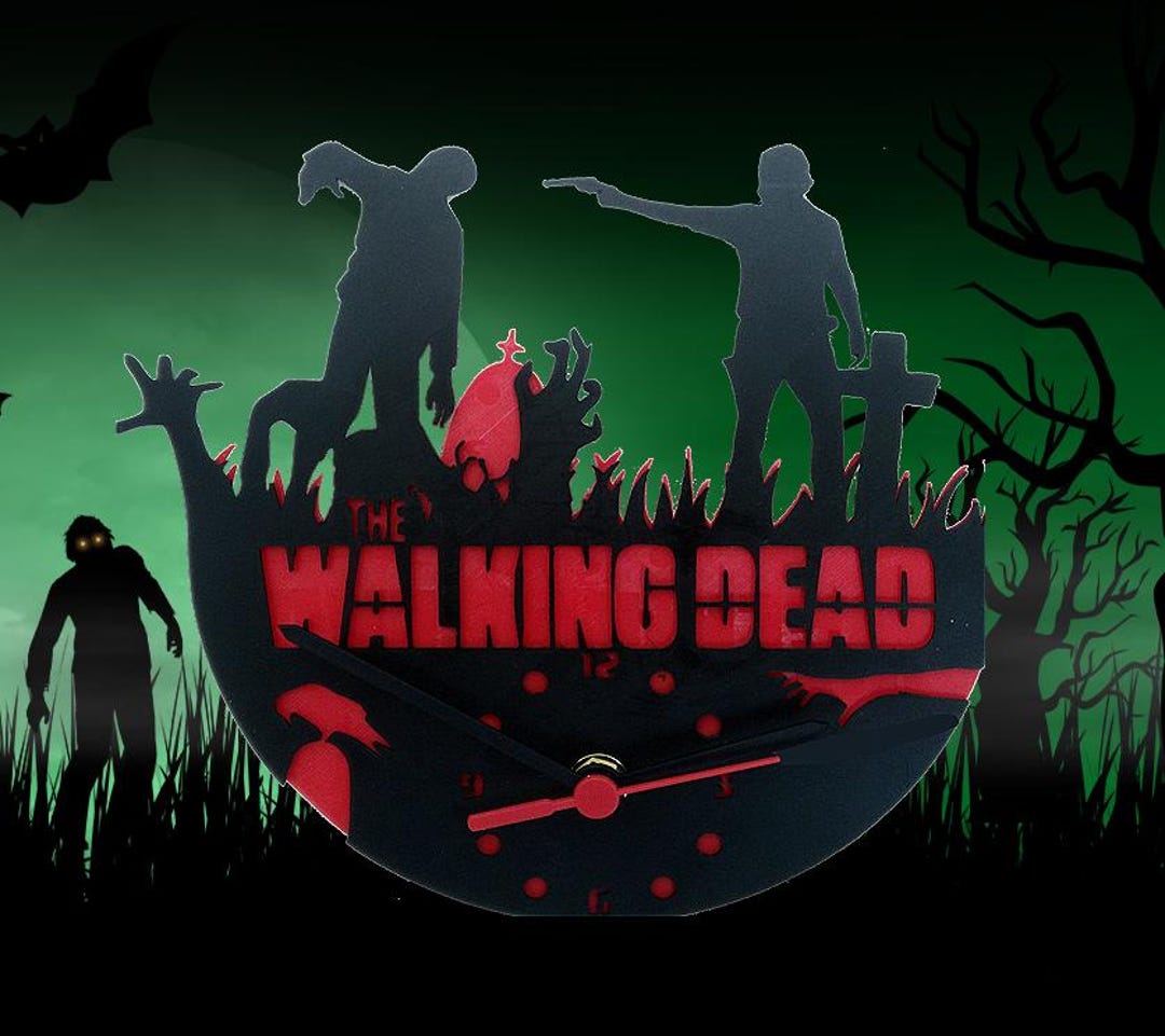 Walking Dead Clock (3d Printing) - Etsy