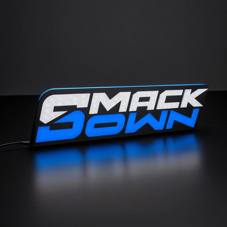 SMACKDOWN Logo LED Lamp - Etsy
