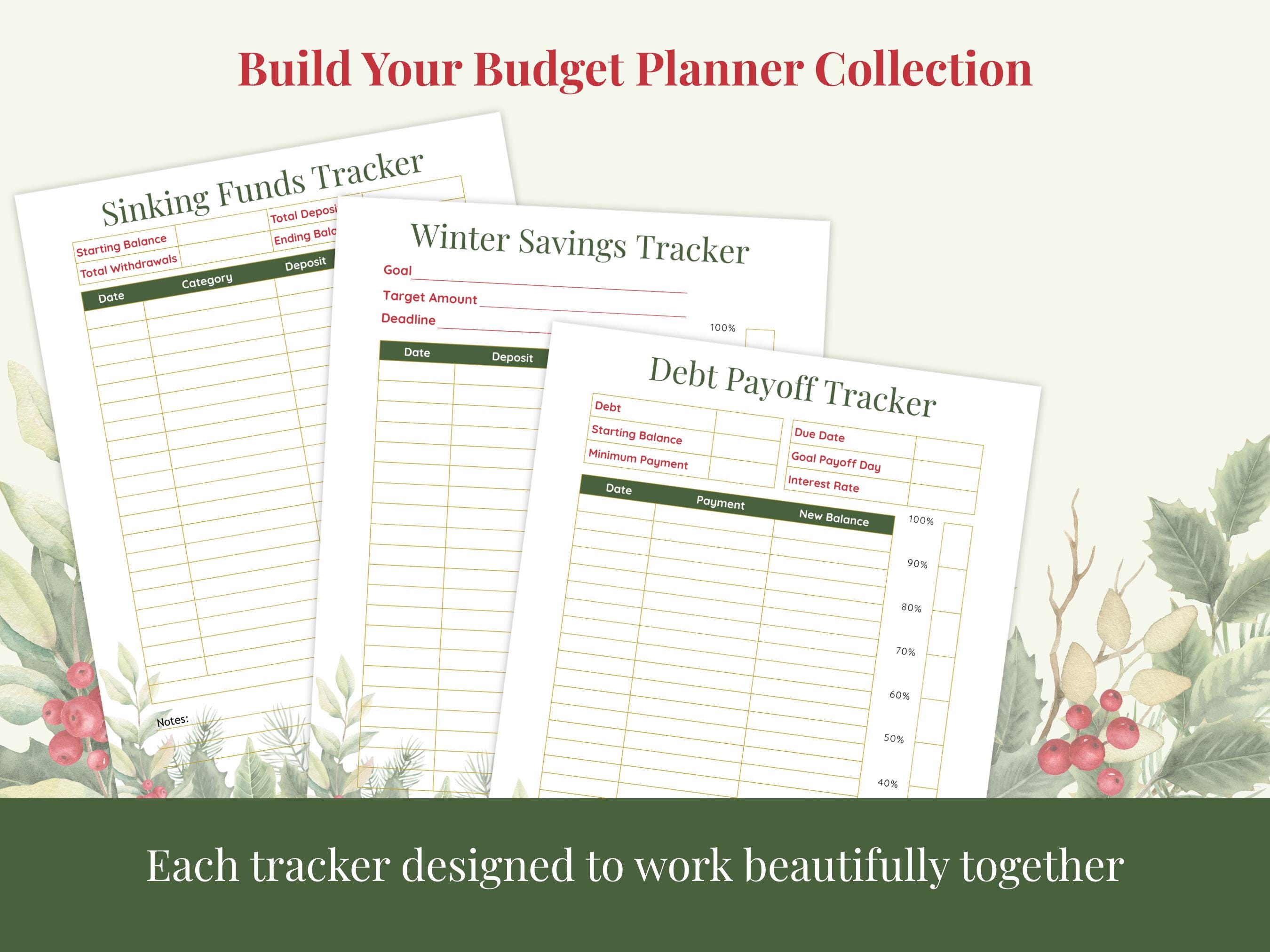 Christmas Sinking Funds Tracker | Holiday Savings Printable | Festive ...