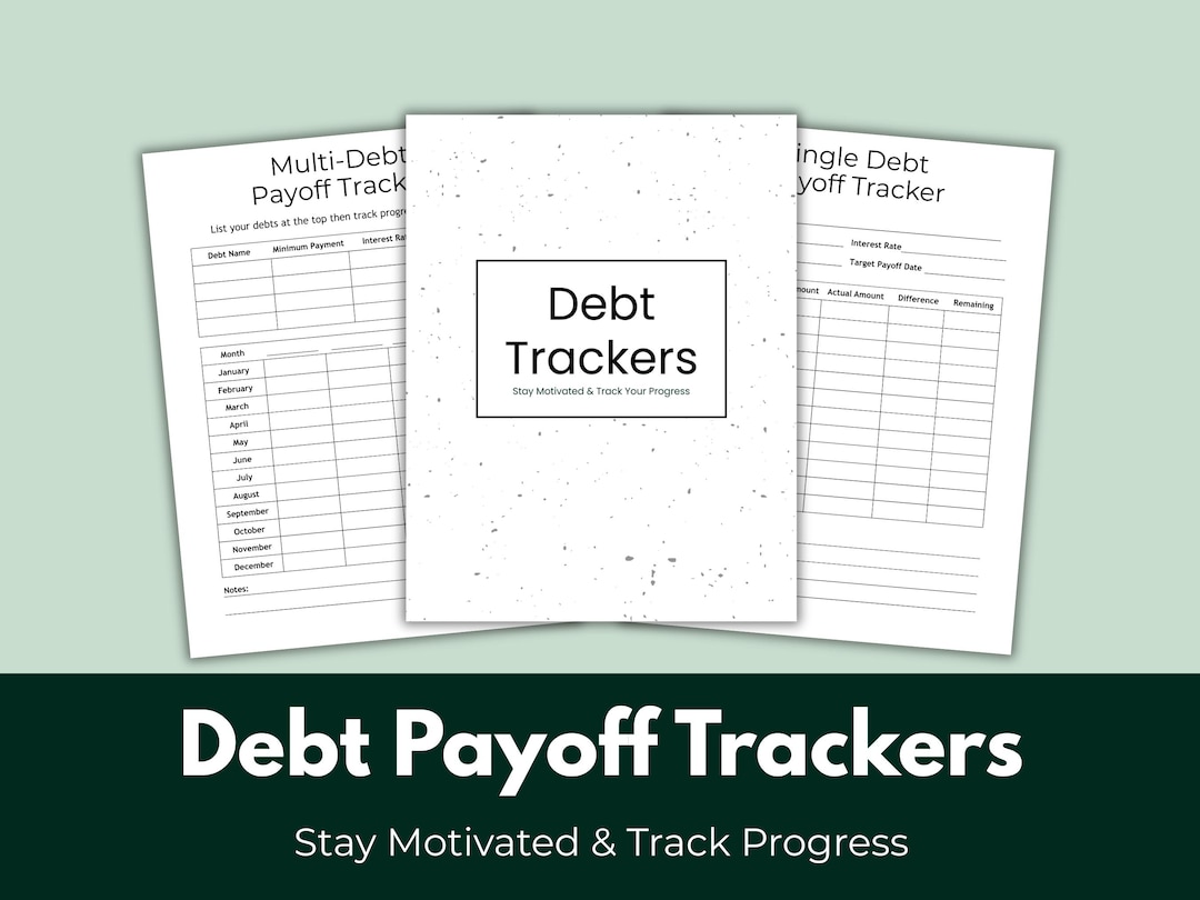 Printable Debt Payoff Tracker: Snowball & Avalanche Method. Single ...