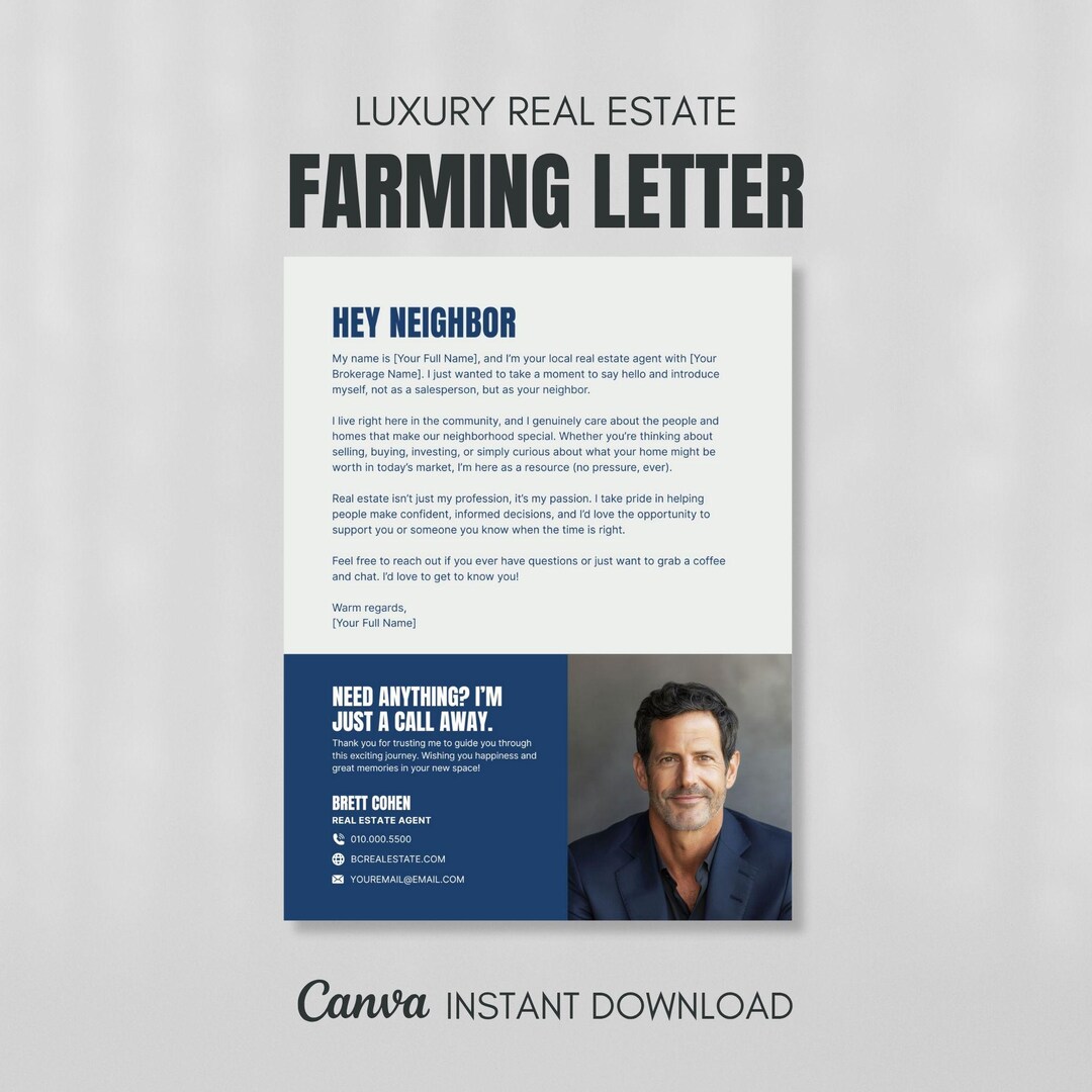 Realtor Introduction Letter | Real Estate Marketing Flyer Template ...
