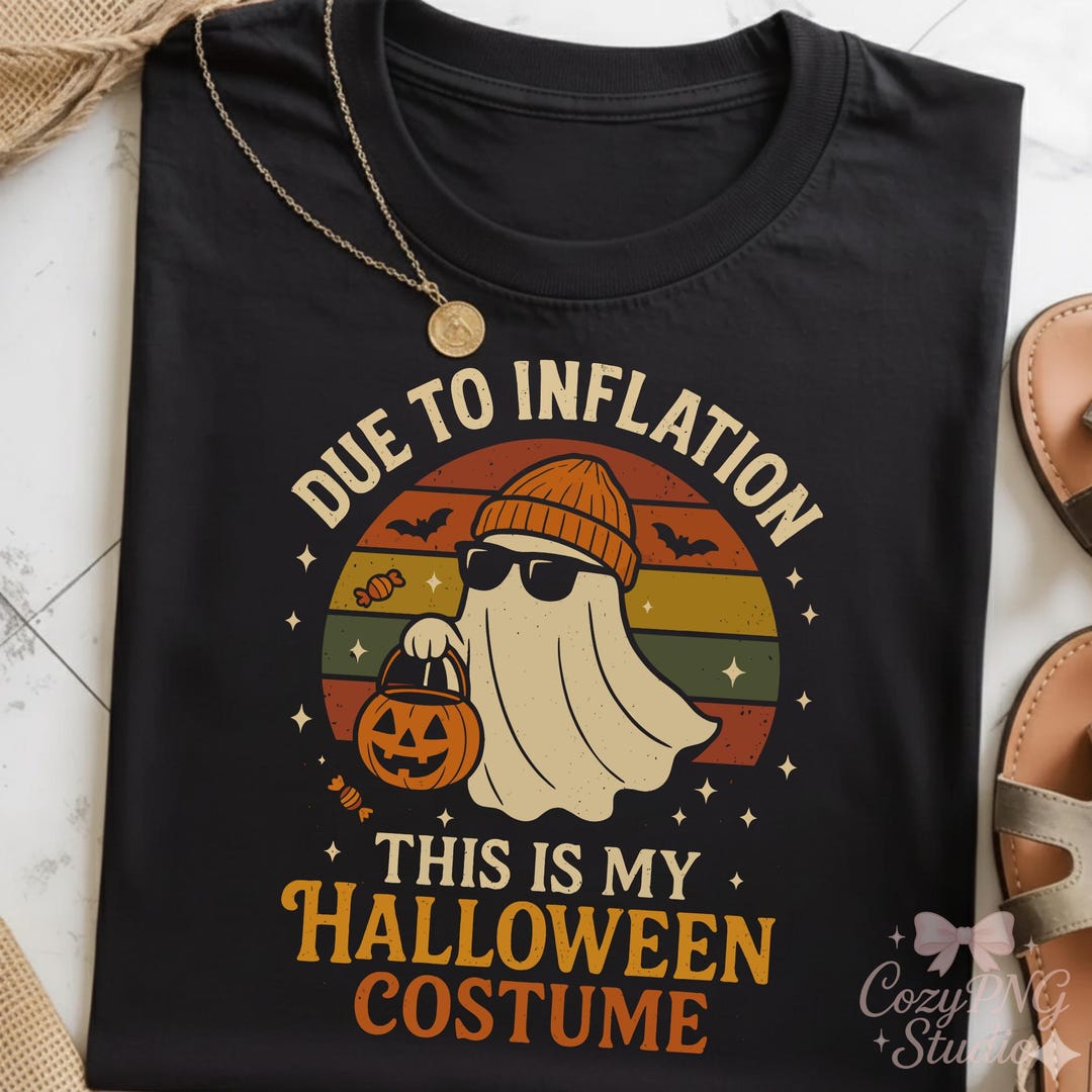 Retro Ghost Inflation Halloween Costume PNG | Funny Spooky Sublimation ...