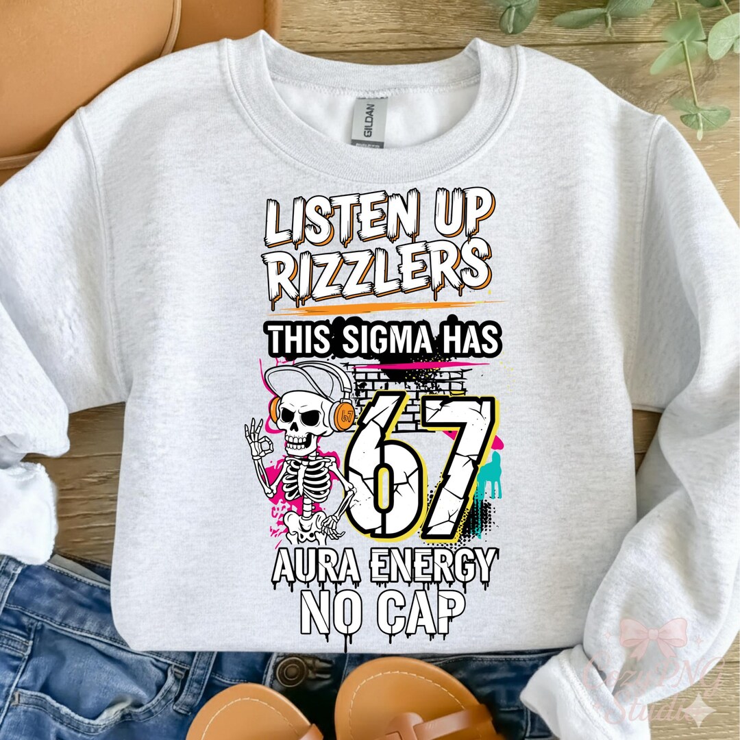 Sigma Rizz Skeleton PNG Design Funny Meme 67 Aura Energy No Cap Digital ...