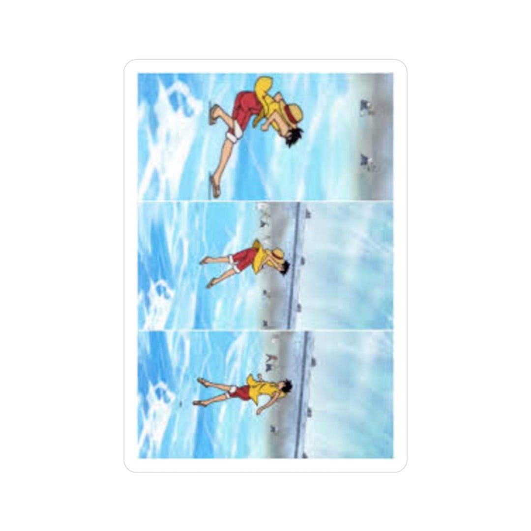 Goofy Luffy Sticker, Kiss-cut Vinyl Decal for Laptop, Phone, Car, Water ...