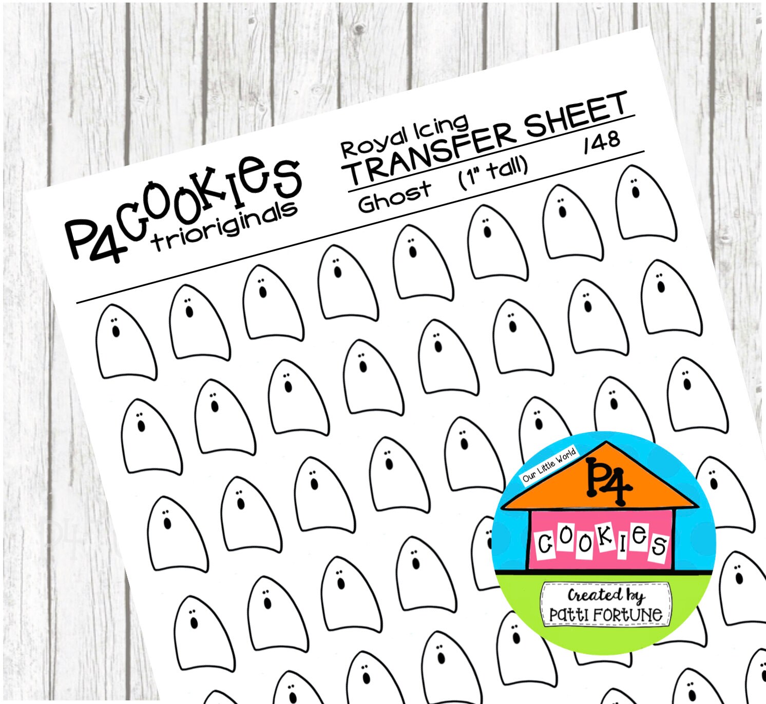 Baking Craft Supplies & Tools Royal Icing Transfer Template Instant ...