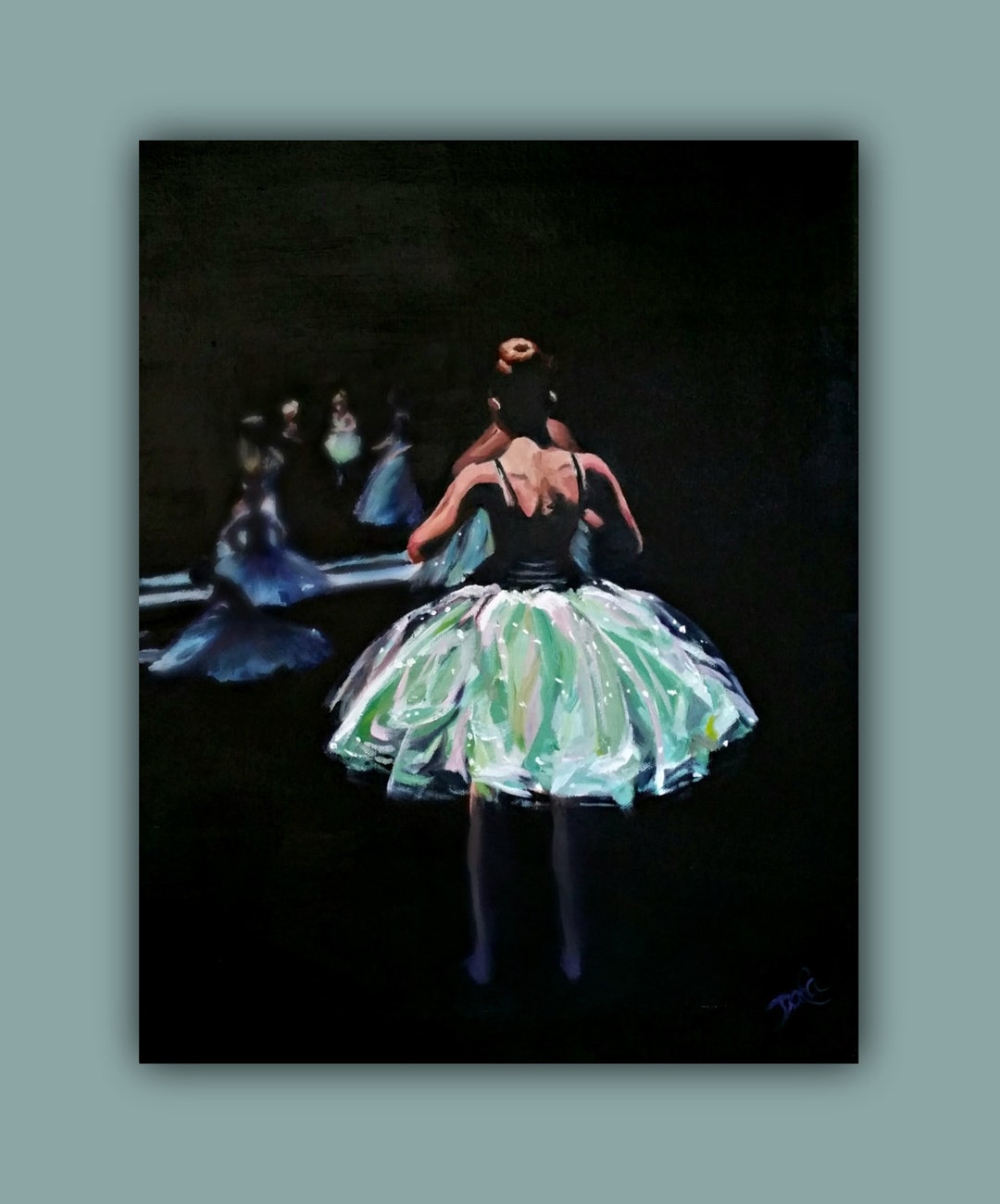 Oil Painting, "breathlessly Waiting" #originaloil #balletpainting ...
