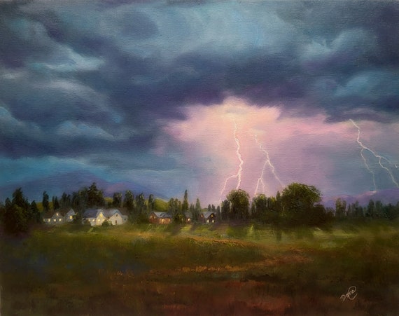Lightning Bolt Painting