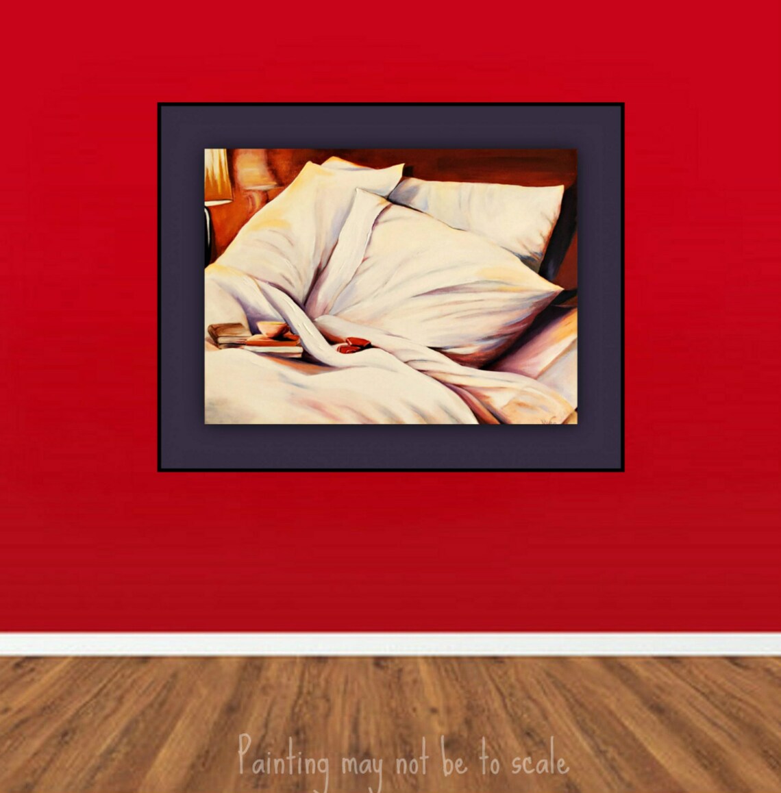 A RESTLESS NIGHT Original Oil Painting 24x18 Signed by the Danac pillow ...