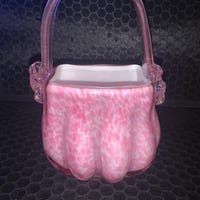 Purse Art Deco Ruby Red Glass Handblown - Etsy