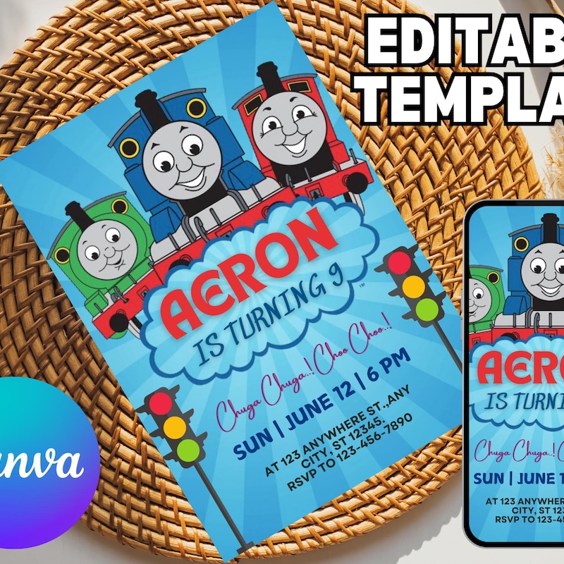 Thomas Invitation - Etsy
