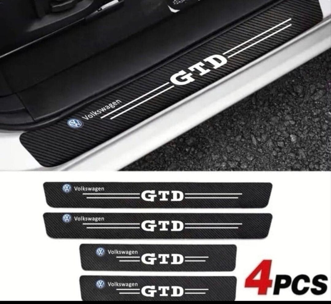 Brand New VW Golf GTD *4 Door Sill Protector Scuff Guard Step Cover Set ...