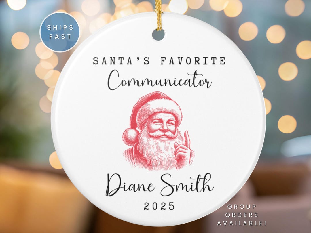 Dispatcher 911 Dispatch Santa Ornament 911 Dispatcher Gift for 911 ...