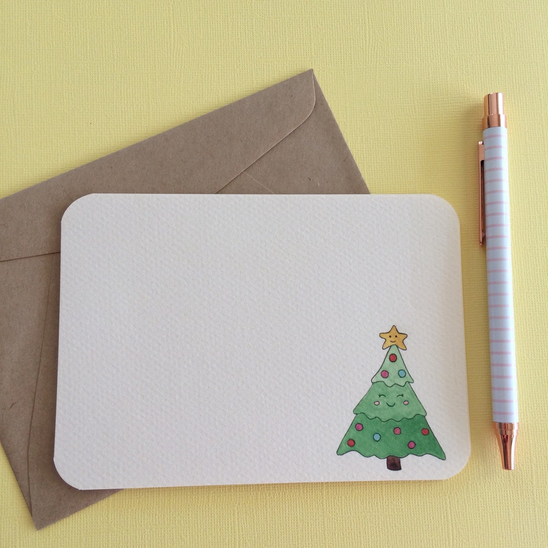 Christmas Tree Notecards (set of 5) - Etsy Australia