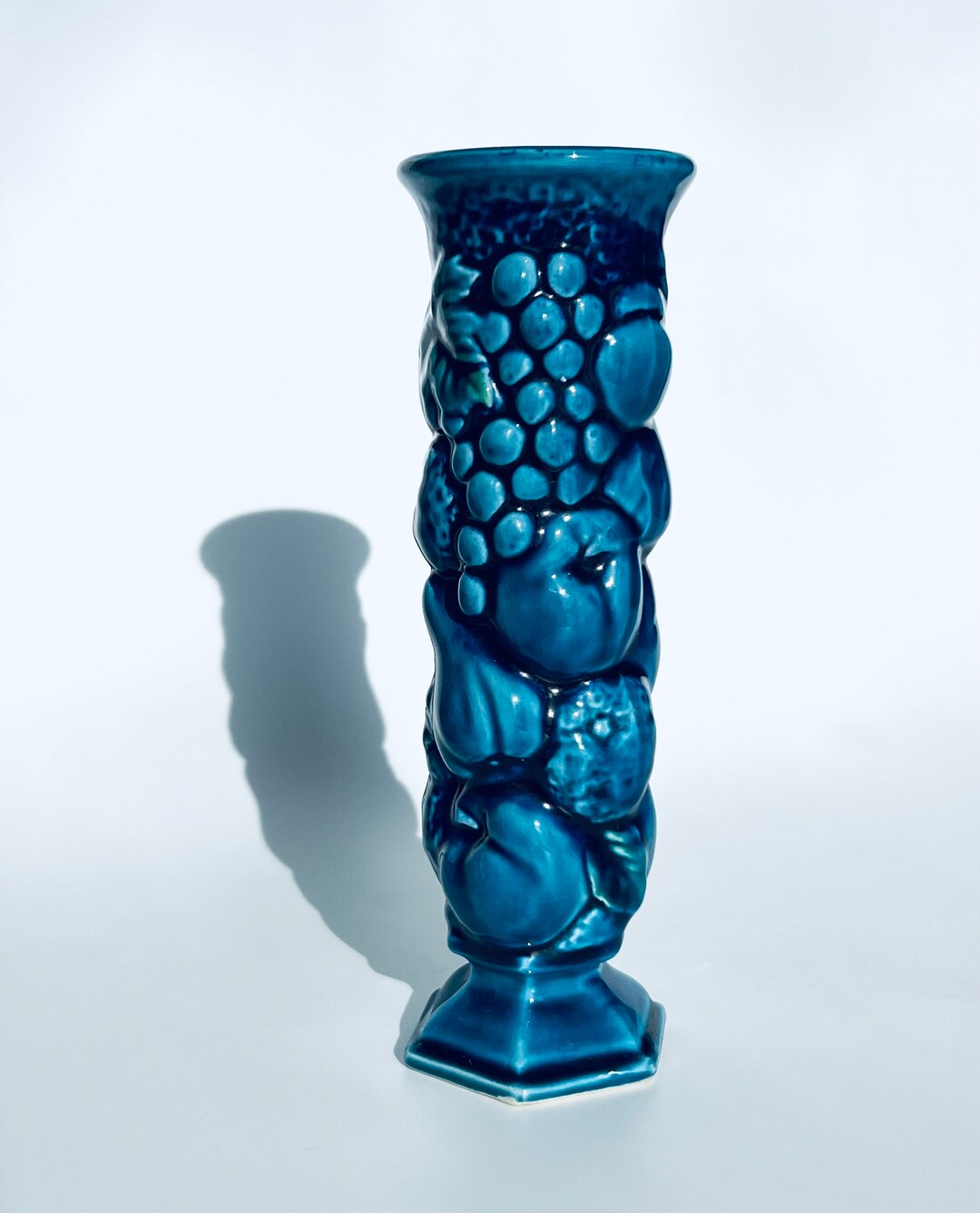 Vintage Inarco Mood Indigo Blue Fruit Bud Vase, 1960s Kitsch Decor - Etsy