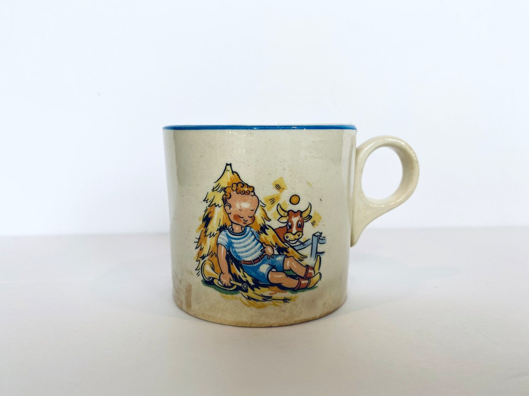Antique Little Boy Blue Mug, Nursery Rhyme Mug, Vintage Mug - Etsy