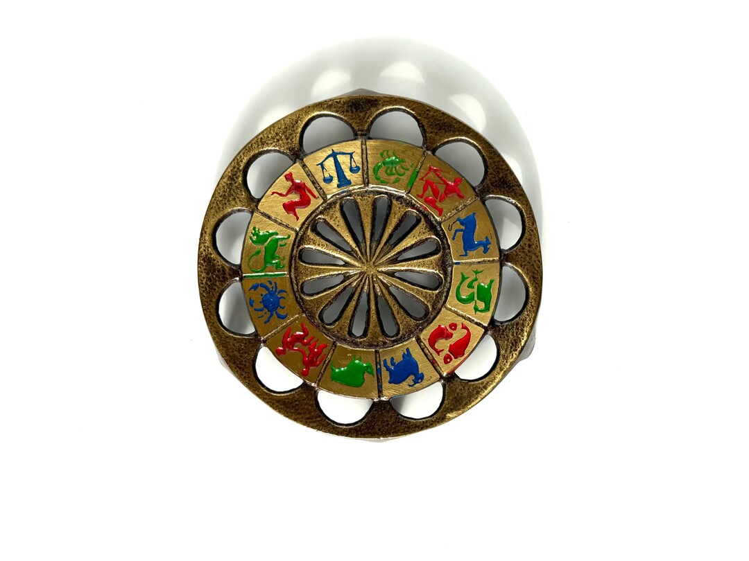 Golden Zodiac Metal Trivets, Zodiac Trivet, - Etsy